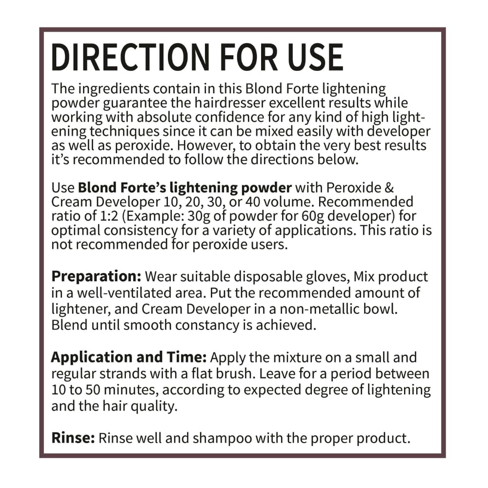 1.1 Pound Tub (17.6 Ounces) Perfect Blond Extra Strength Professional Hair Dye Toner Lightener Bleach -Made in Italy