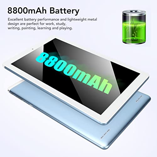 10.1 Inch Android 11 Tablet, 2.4G 5G Dual Band WiFi 6GB RAM 128GB ROM 8 Core Processor Pc Calling Tablet with Bluetooth 5.0 Touch, GPS, 8800mAh Battery, Dual 5MP 13MP Camera 1960x1080 HD Tablet (US)