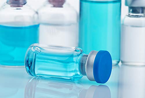 10ml Glass Bottle with lid. Transparent Vial (B-10Pcs)