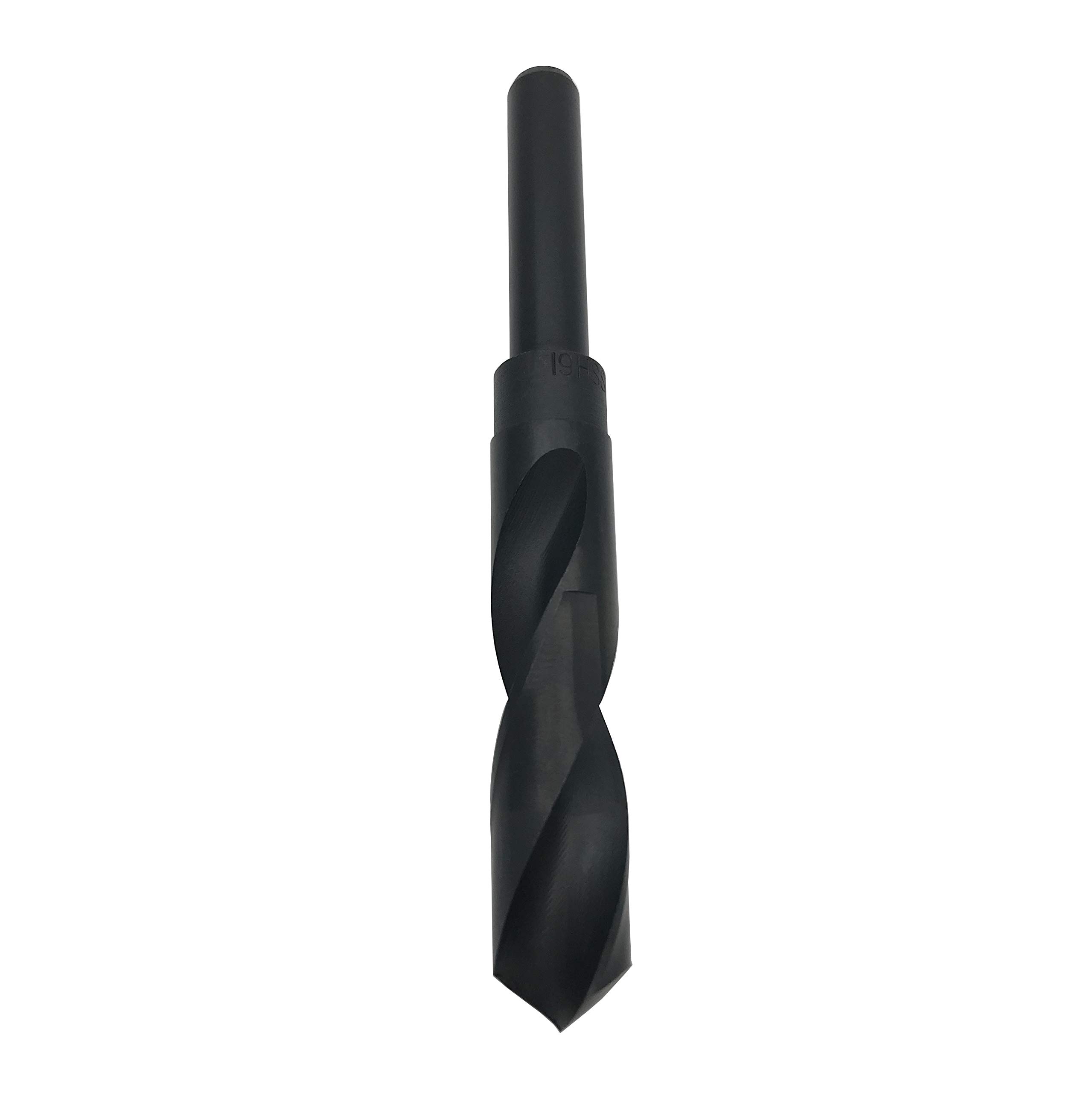 3/4” HSS Drill Bit, ½” Reduced Shank High Speed Steel Twist Drill Bit, 19mm Cutting Dia 12mm Shank 150mm Length