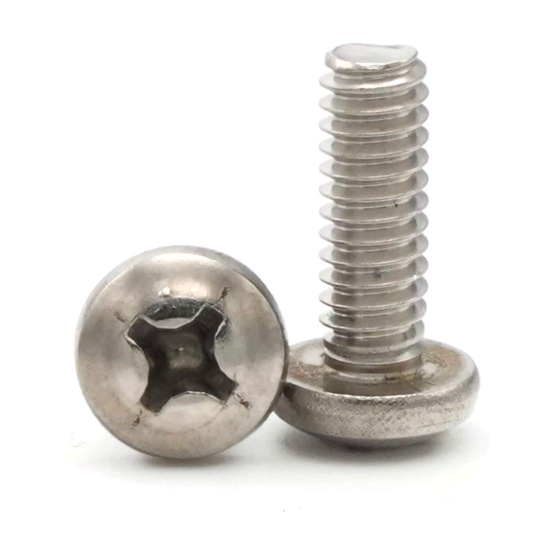 1/4"-20 Phillips Pan Head Machine Screw 316 Stainless Steel 1/4"-20 x 1-1/2" Qty 25