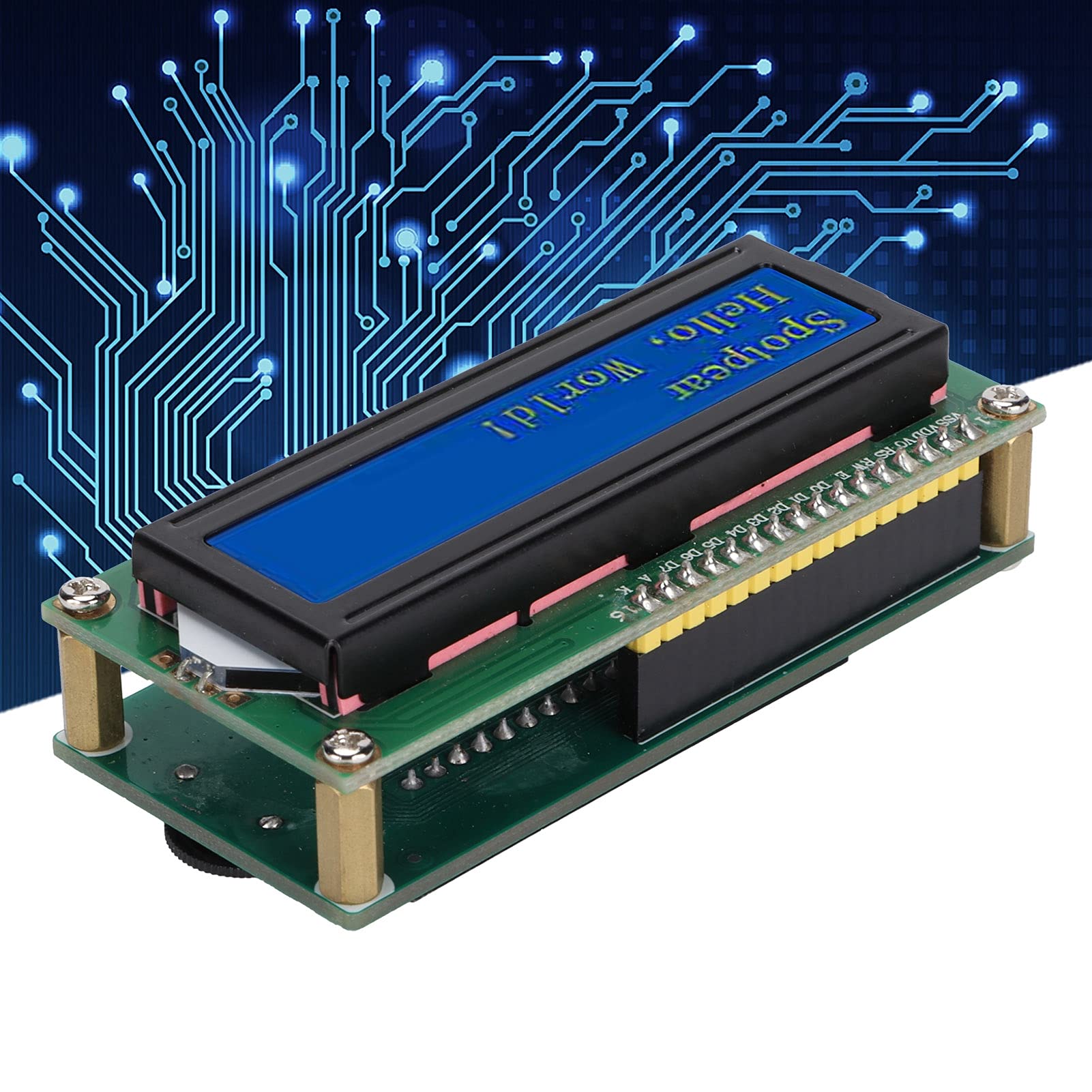 1602 LCD Display Screen Blue, LCD Display Module, Screen Expanding Board Accessories for Raspberry Pico(I2C Serial Port)