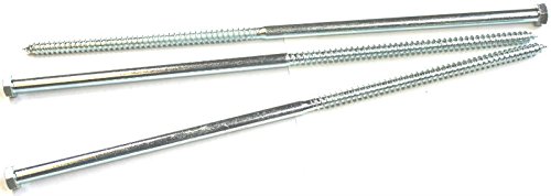 1/2" x 18" Lag Screws/Steel/Zinc / 10 Pc. Carton