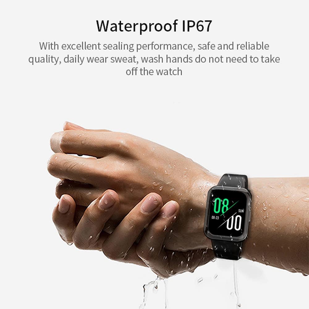 1.8" Smart Watches for Men Women Full Touchscreen Waterproof Smartwatch with Sports Activity Calorie Steps Counter Fitness Tracker for Android iOS