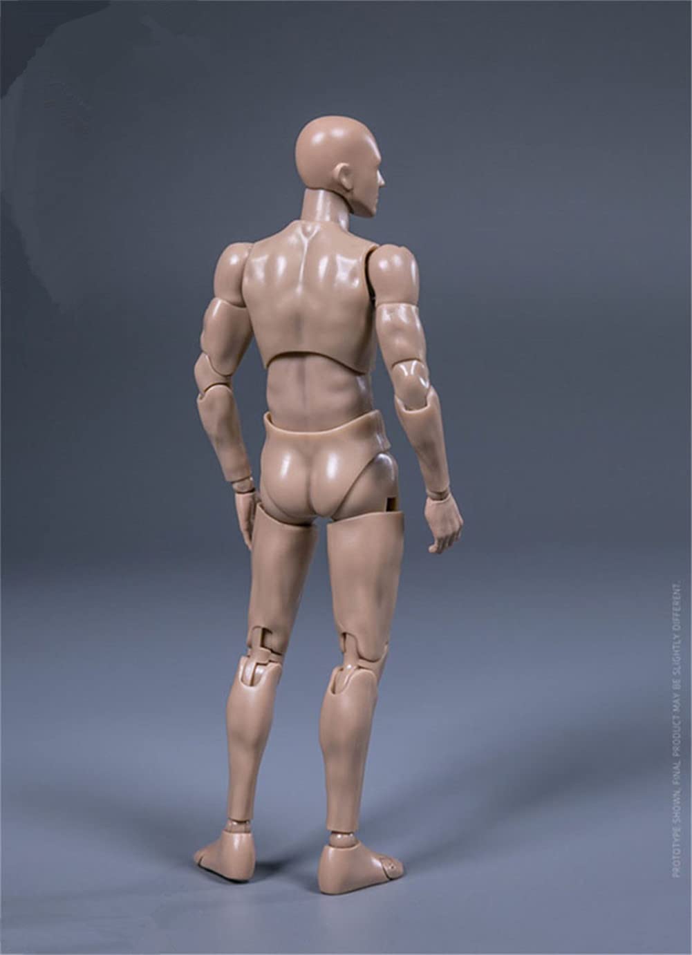 1/12 Scale Male Action Figure,6inch Flexible Yellow Testman Crash Test Dummy Action Figure Body Collection (B)