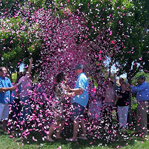 12" Gender Reveal Confetti Cannons Package (2 Pink & 2 Blue)