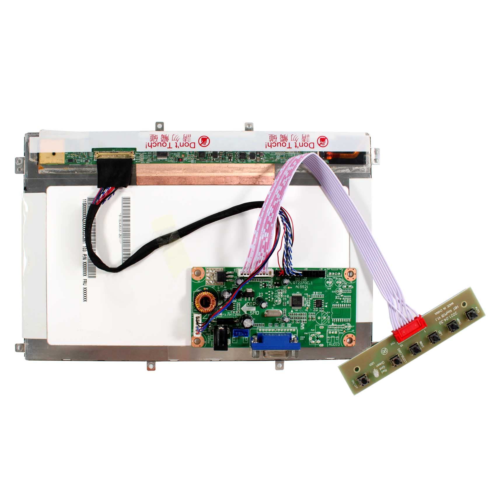 10.1 inch HSD101PWW1 1280x800 40pin IPS LCD Screen and VGA LVDs Controller Board,with Location Holes