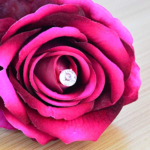 300 pcs Flower Pins Corsages Pins Head Pins Wedding Bouquet Pins Crystal Pins Floral Bouquet Pins Clear Tongcloud (Transparent, 2'')