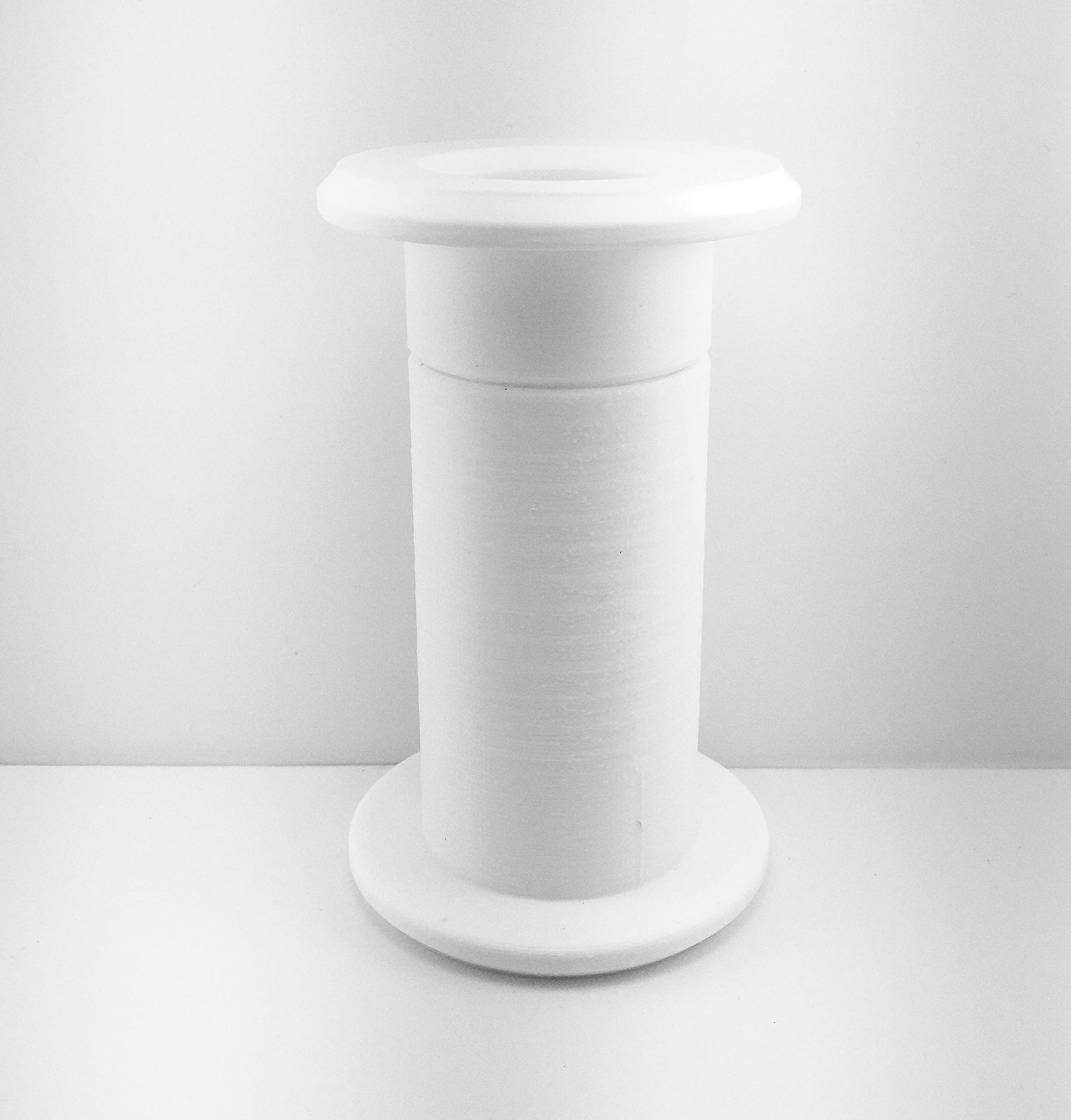 1.20" ID Cable Pass Through Wall Port 3 5/8" - 5 1/4" Wall Thickness (White) - Pass Cables from one Side of a Wall or Barrier to The Other.