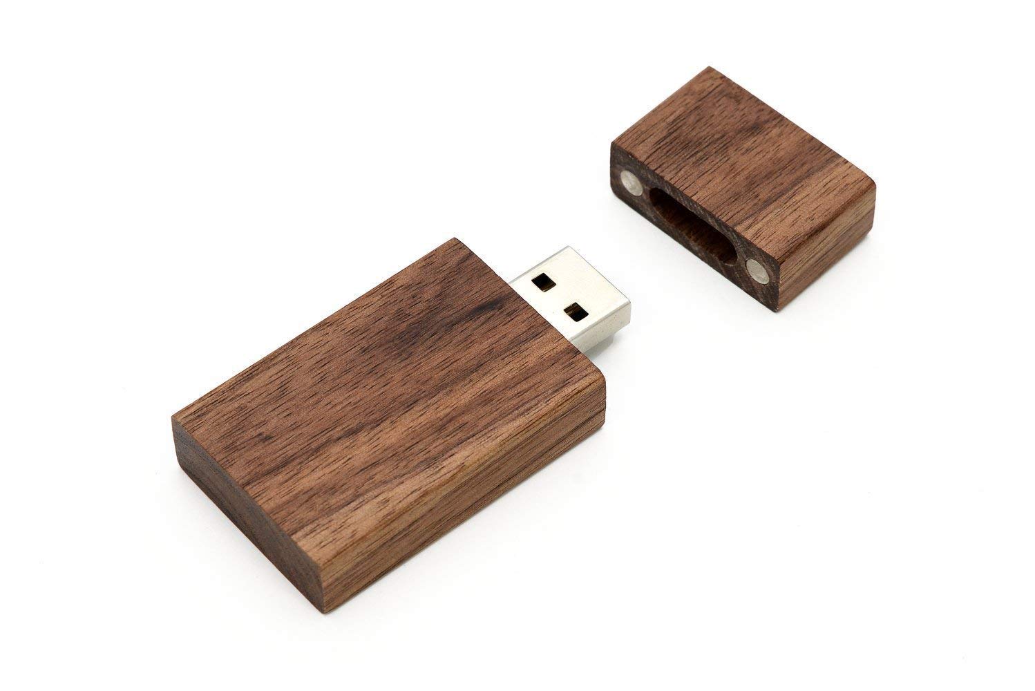 10 Pack Rectangle Walnut Wood 2.0/3.0 USB Flash Drive USB Disk Memory Stick with Wooden (16GB/2.0)