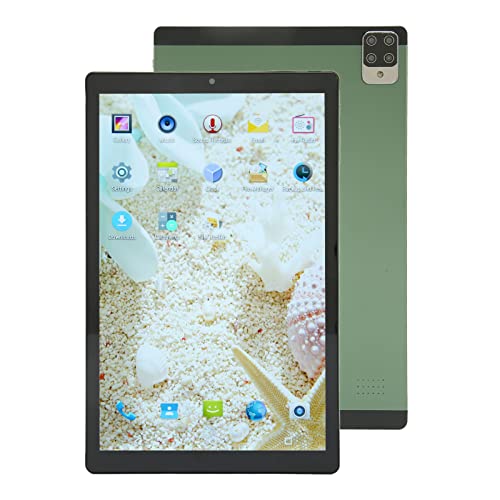 10.1 Inch 11 Tablets, 4G Kids Tablet, Octa Core 6G RAM 128G ROM, 1080P IPS Touch Screen, 5+13MP Dual Camera, 2.4G/5G WiFi, 6000mAh Battery, USB C, Green