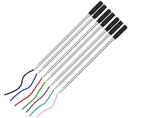 10 Pack, Pen Savings Ballpoint Pen Refills Compatible with Cross Ballpoint Pens, Medium, Bulk Packed (Black)