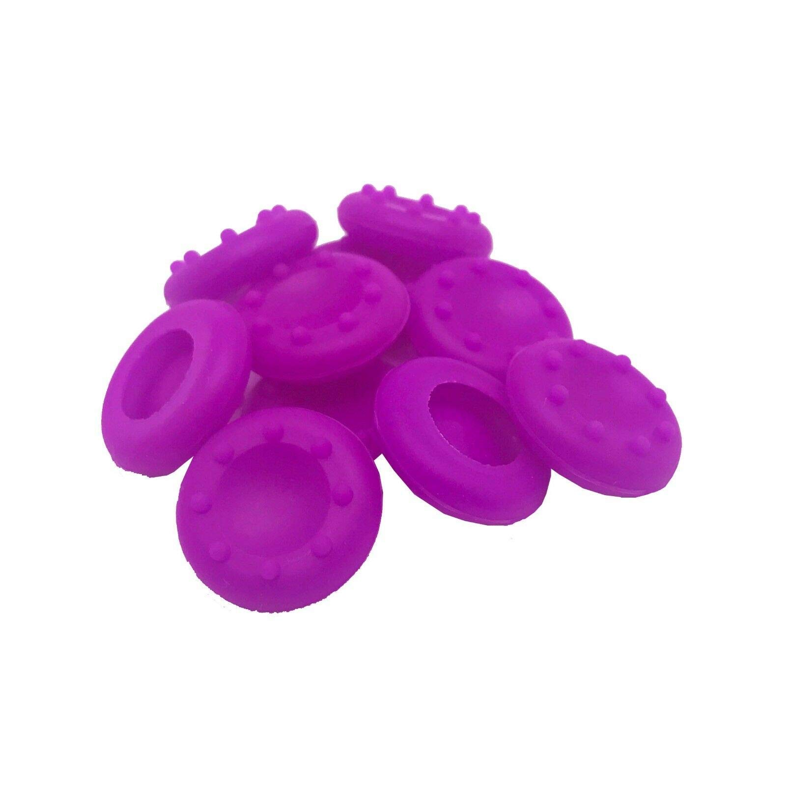 10 x Thumbstick Thumb Grip Stick Silicone Cap Cover Joystick Grips for PS4 PS3 PS2 PS4 Pro Slim Xbox One Xbox One Slim Xbox One Elite Xbox 360 Controller Purple