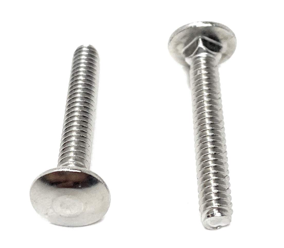 10-24x1-1/4 Carriage Bolts Stainless Steel 18-8 (25 Pieces)