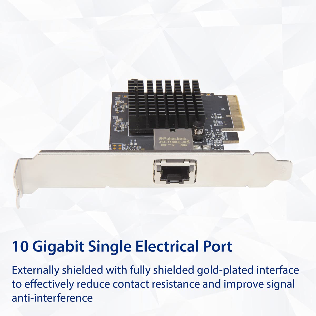 1 Port 10 Gigabit Ethernet Network Card - PCIe x4 10Gb 10GBASE-T NIC AQTION AQC107-10Gbps Ethernet PCI-Express x4 Adapter SD-PEX24055
