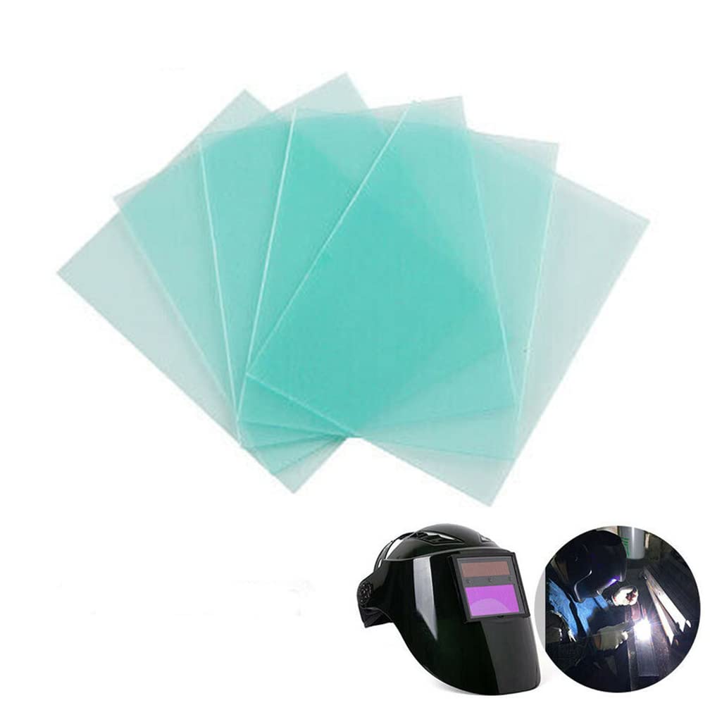 10 Pcs Welding Protective Lens Replacement Viewing Screen Transparent Cover Lens Cover for Welding Helmet(4.33 x 3.54 inch)