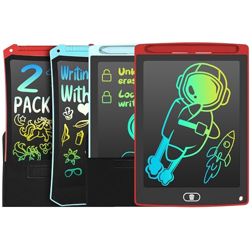 2 Pack LCD Writing Tablet Random Shipment Doodle Board for Kids with 2 Bag, Electronic Drawing Tablet Drawing Pads, LEYAOYAO Learning Toddler Toy - Gift for 3-6 Years Old Boy Girl
