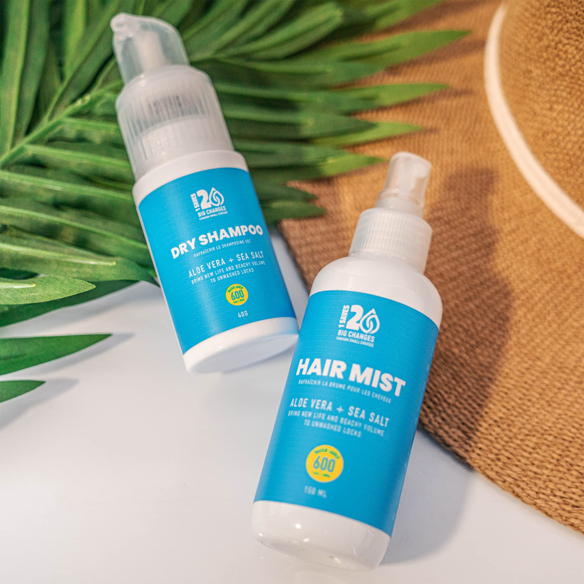 1 SAVES 20 Refresh Hair Collection, Includes Hair Mist and Dry Shampoo, All Natural Ingredients, For All Hair Types