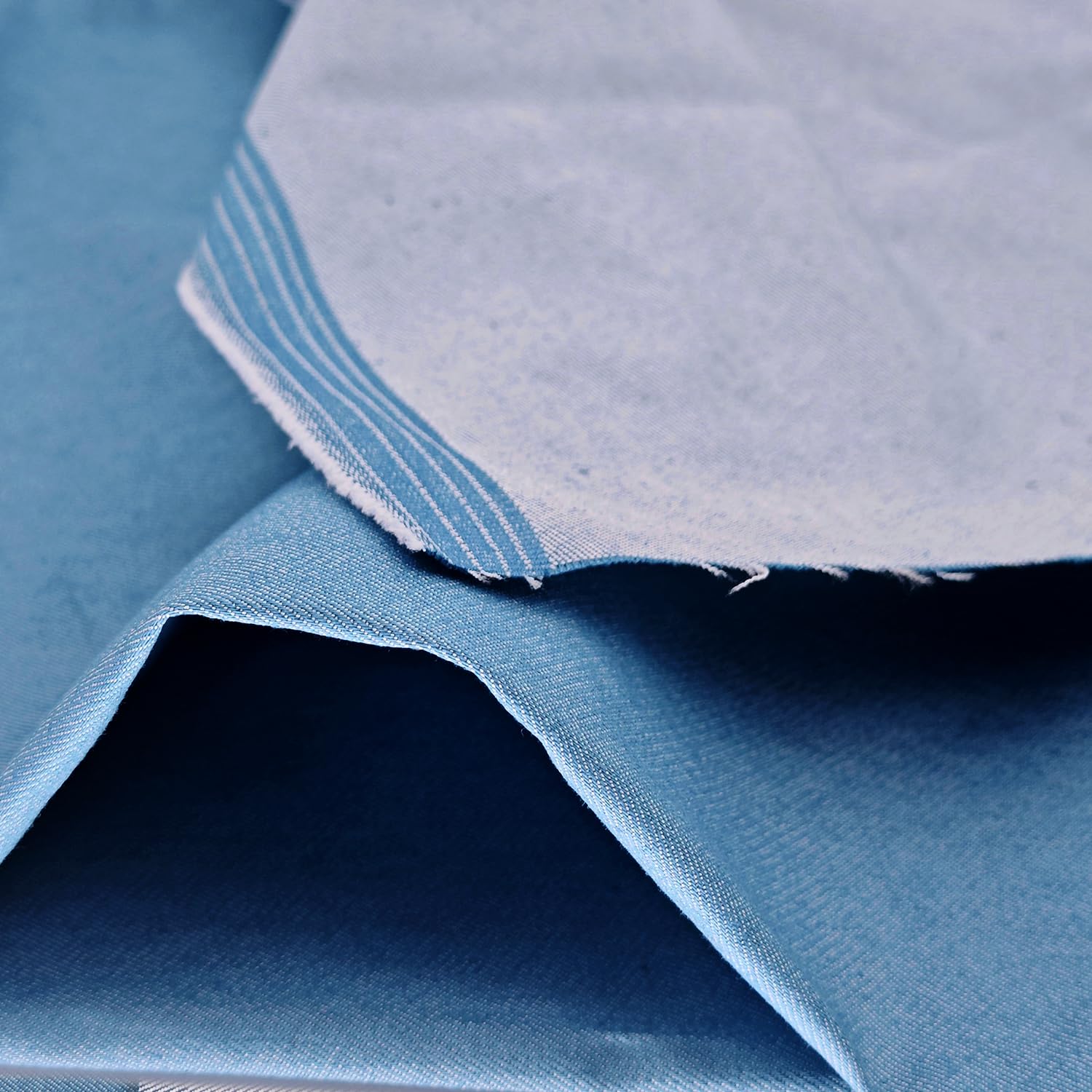 1 Yard 8 oz Sky Blue Denim Fabric for Sewing, Crafting Stylish Denim Fabric by The Yard Jean Material Sky Blue Jean Fabric (60''x36'')