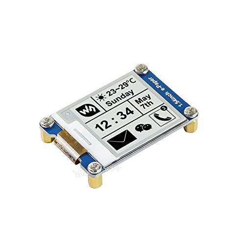 1.54inch E-Paper Display 200x200 Pixel for Raspberry 4B/3B+/3B/2B/Zero/W/Zero WH/Jetson Nano, White,Black Two-Color E-Ink Screen SPI Interface Support Partial Refresh Compatible with Arduino/Nucleo