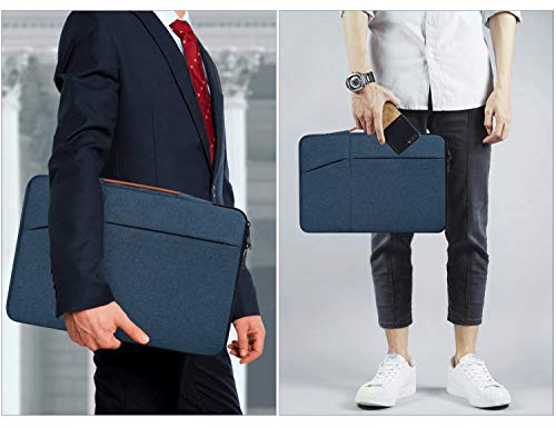 14-15 inch Laptop Sleeve Bag for Dell XPS 15/Inspiron 14, HP Chromebook 14/Pavilion x360 14, Lenovo Flex 5/IdeaPad 14, Acer HP DELL Lenovo ASUS Computer 14" Waterproof Computer Case(NavyBlue)
