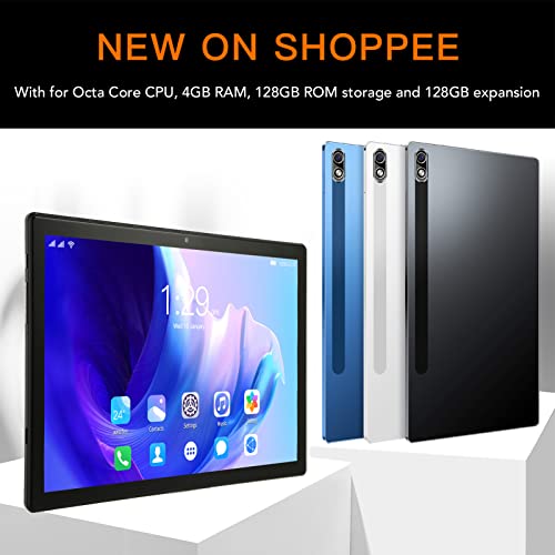 10.1 Inch Tablet, 6000mAh Battery, 128GB ROM, Dual Camera, Tablet PC, 100240V, 2.4G5G (US Plug)
