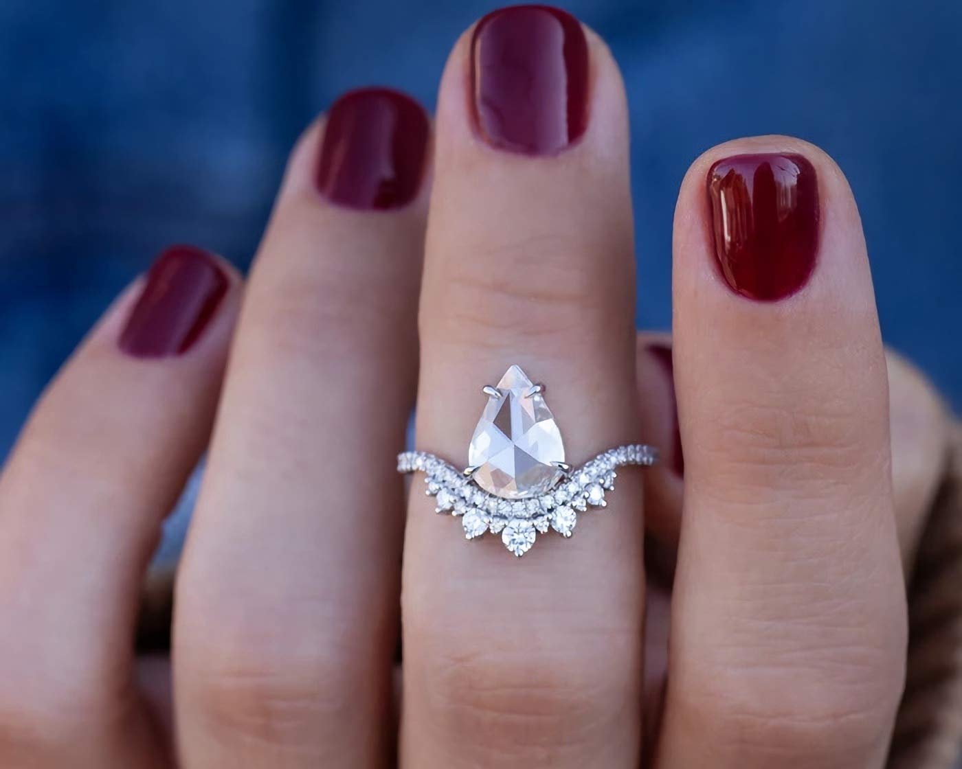 1.85 Carat (ctw) moissanite engagement rings for women 14K gold moissanite rings - personalized ring