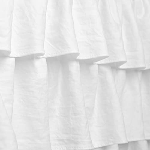 3 Tiered Ruffled Crib Skirt Baby Girl Nursery Bedding Dust Ruffle (3 Tiered White)…
