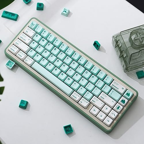 144 Keys PBT DYE MDA Profile Keycaps Green Keycaps Set for 61/64/87/04/108 Cherry Mx Switches Mechanical Keyboard