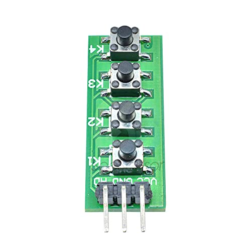 3-12V KC11B04 4 Key Analog Buttons AD Keypad Board ADC Port Keyboard for Arduino UNO MEGA2560 Breadboard