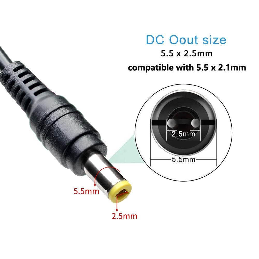 3-24V 2A Adjustable Power Adapter, Yetaida 48W Universal Switching Variable Power Supply 100-240V AC to DC 5V 6V 9V 12V 15V 18V 19V 20V for LCD Monitors, LCD TVs, LED Strip Lights, Routers