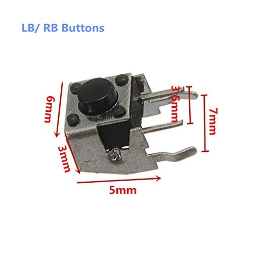 10 X LB RB Bumper Switch Button Replacement for Xbox 360 Xbox One Controller Buttons