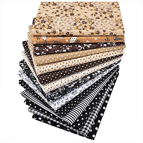 14pcs 19.6" x 19.6" Floral Printed top Cotton Fabric Bundle Squares Quilting Sewing Patchwork Cloths DIY Scrapbooking artcraft