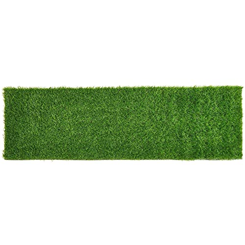 14x48-Inch Faux Grass Table Runner for Spring, Summer Table Centerpieces, Wedding Banquets, Sports-Themed Parties, Celebrations, Rustic-Style Decor (20mm Pile Height)