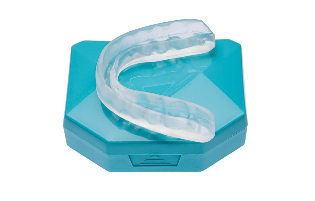 1+1 Professional Dental Splint with improved design, against Teeth Grinding, Mouth Guard for Clenching at Night TMJ Relief Protection Bruxism Custom Fit Bite Tray storage case included