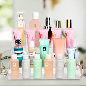 BVANQ 4 Tier Sunglasses Organizer Acrylic Sunglass Holder Nail Polish Organizer Countertop Stand Display No Pungent Acrylic Glue Assembly