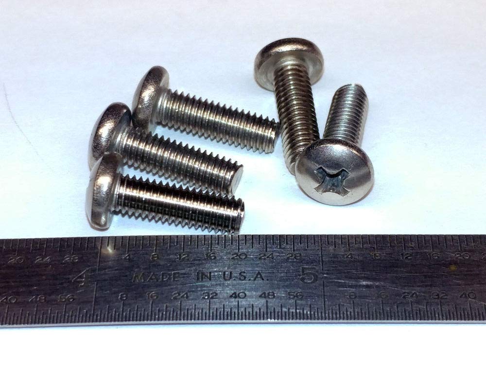 10-32 X 5/8" SCREW PAN HEAD PHILLIPS STAINLESS STEEL RACK SCREWS - 50 PCS Screws Kit Set
