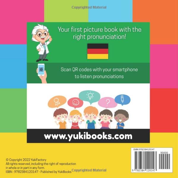 100 first words in german: Bilingual picture book for kids: english / german with pronunciations (Learn german)