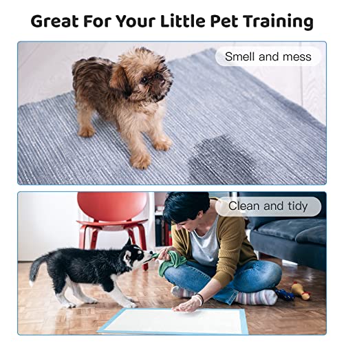 100 Pcs Rabbit Pee Pads 18" x 13" Disposable Pet Training Pads Super Absorbent Guinea Pig Cage Liners Disposable Diaper for Hedgehog, Hamster, Chinchilla, Cat, Reptile and Other Small Animal