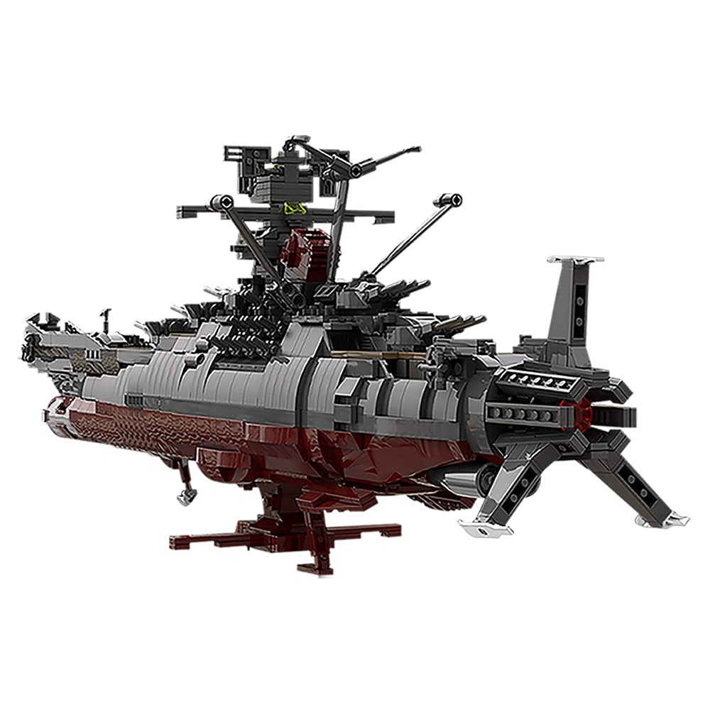 1,782 Pieces Space Battleship Yaamato Building Blocks Set, Historical Military Model Warship Building Toy, War II Battleship Models Construction Set for Adults, New 2023