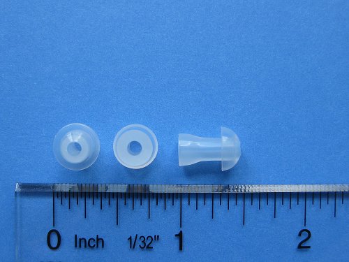 10 Small (S) Soft Replacement Mushroom Domes Eartips Earbuds Compatible with Siemens Touching, Motion, Nitro, Aquaris, Siemens Life, Lotus 12P 13P 13SP 23P 23SP 23M BTE (Behind The Ear) Hearing Aids
