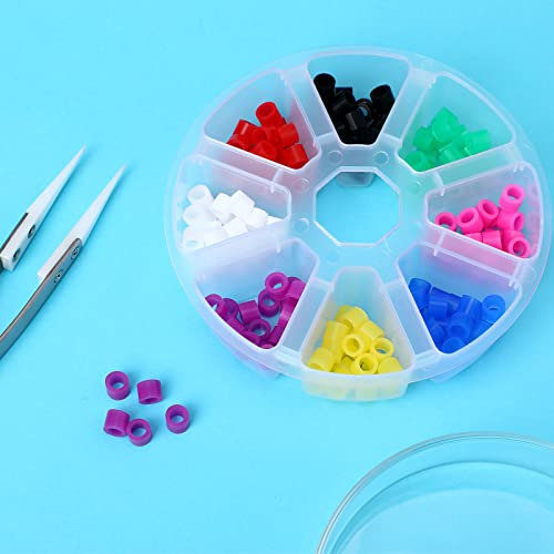 160pcs Dental Code Ring Dental Code Rings Silicone Instrument Code Rings for Color Code Rings Hospital Orthodontic Code Ring