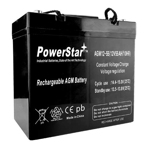 12V 55Ah INVACARE PRONTO M50 M6 M71 M91 M94 R2 R51 LX Battery - 2 Pack