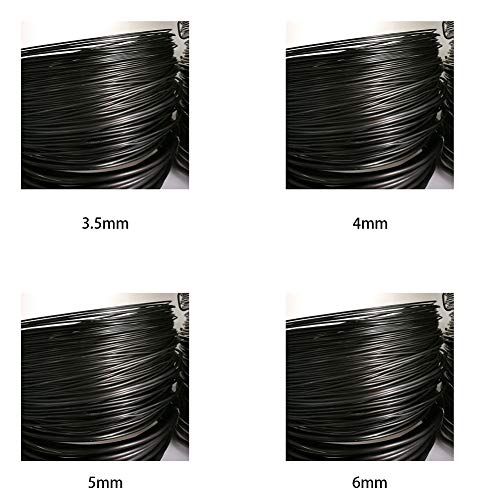 1 Roll of Anodized Aluminium Bonsai Training Wire, Flexible Bonsai Wire for Garden Tree Bundled & Flower Plants Styling, 3.5 mm/ 4 mm/ 5 mm/ 6 mm Thickness for Choose