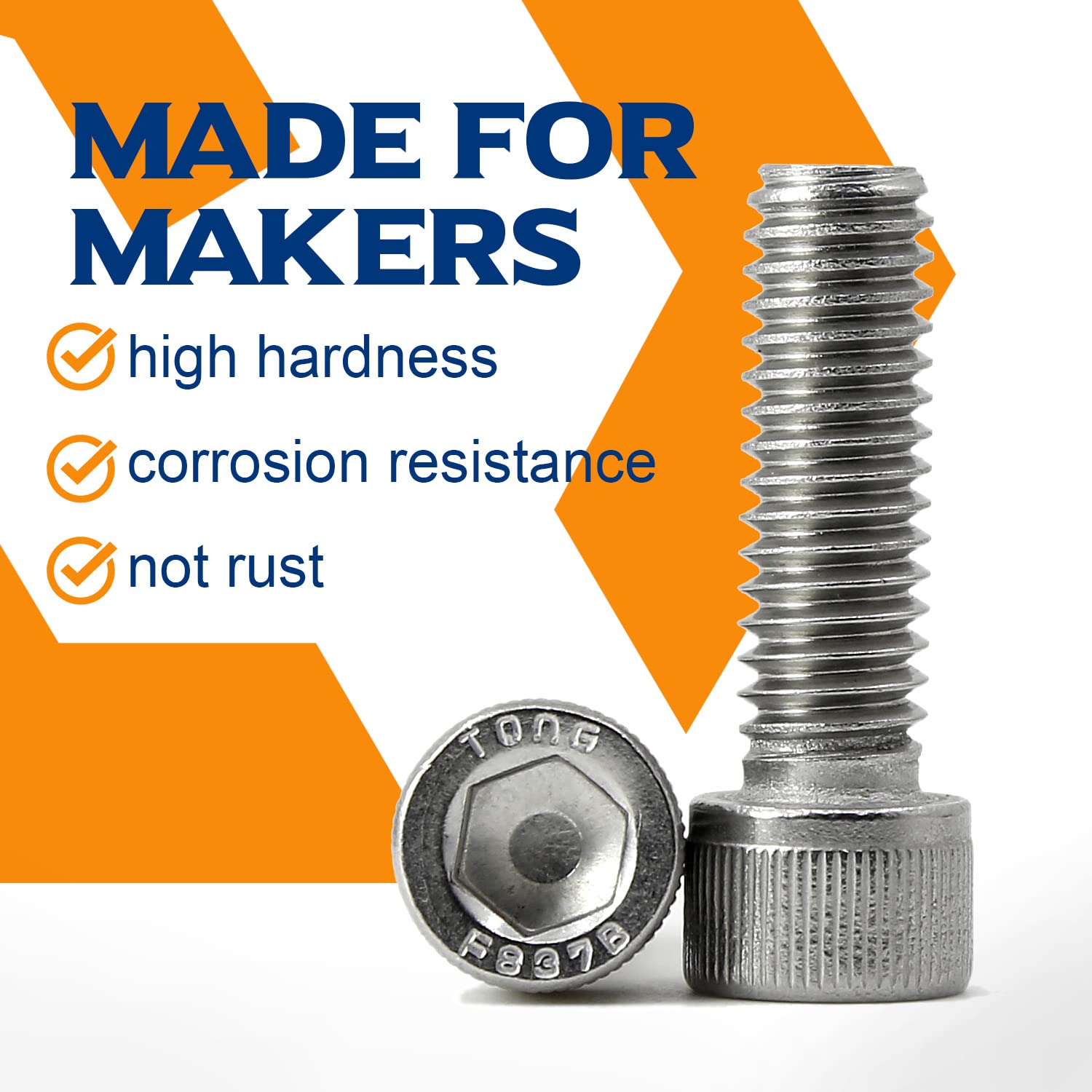 1/4-20 x 2" Socket Head Cap Screws, Allen Socket Drive, 304 Stainless Steel 18-8, Full Thread, Bright Finish, Fully Machine Thread, 25 PCS