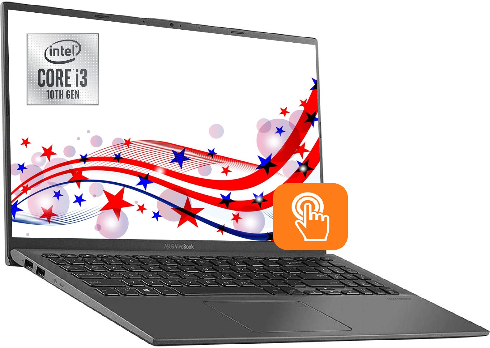 2021 Newest ASUS VivoBook Ultra Thin and Light 15.6'' FHD Touchscreen Laptop Intel 10th gen Quad-Core i3-1005G1 up to 3.6GHz 8GB RAM 128GB SSD Fingerprint Webcam Windows 10S , ES 32GB USB