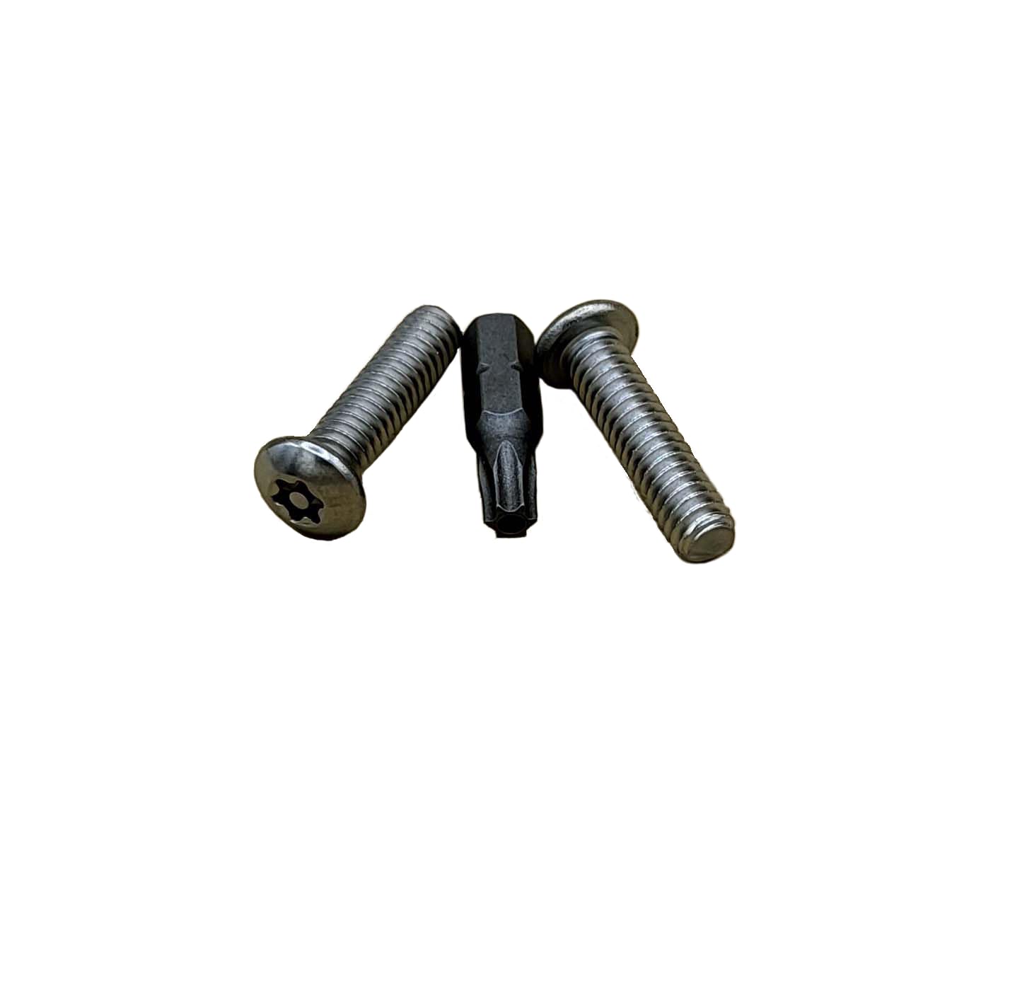 1/4-20 x 1" Button Head Torx Security Machine Screws Stainless Steel Tamper Proof, Qty 10