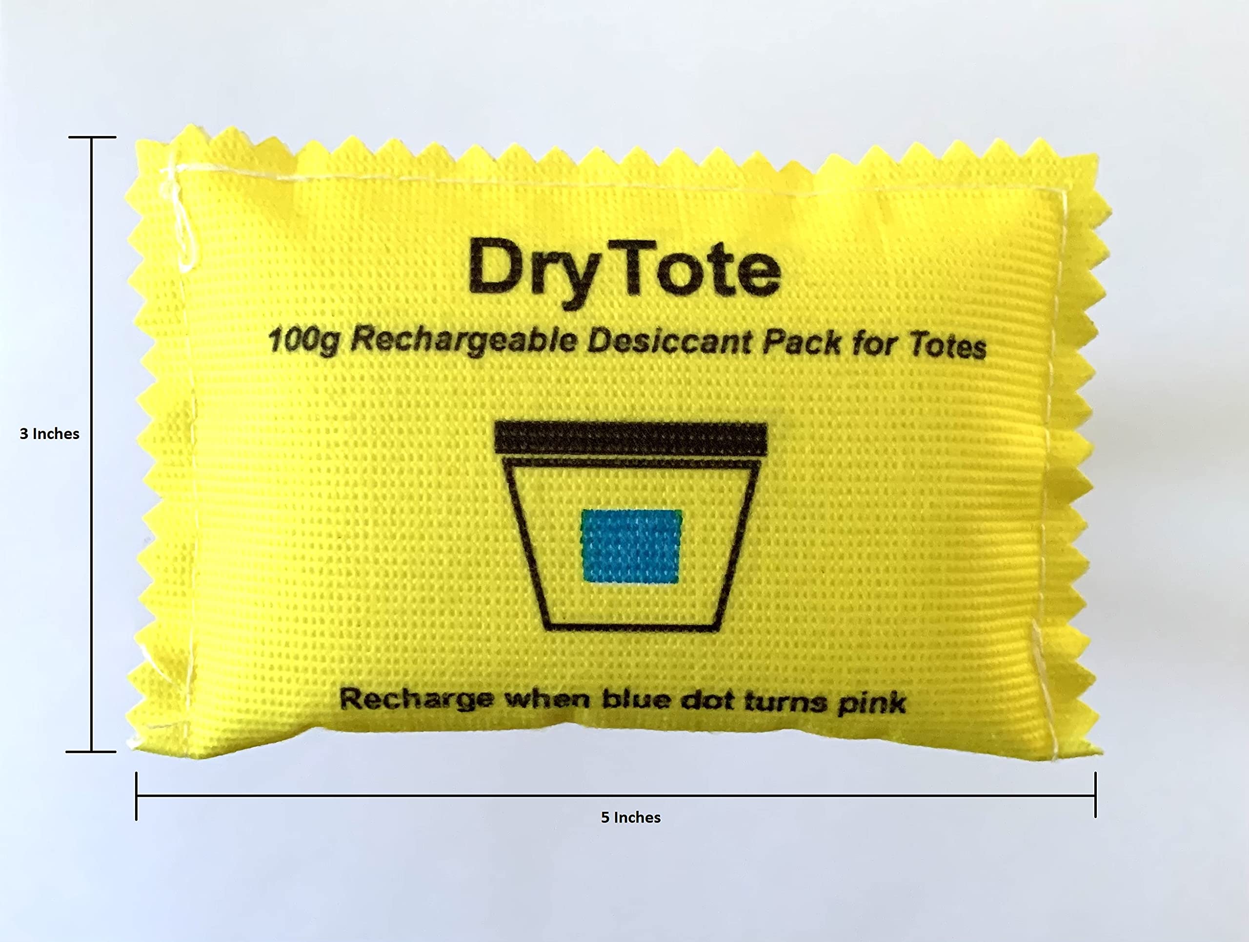 100g Rechargeable Desiccant Pack - Moisture Absorbing Bag - Desiccant Dehumidifier for Storage Bins and Totes …