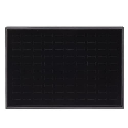 2 Pack Ring Display Tray Velvet, 100 Slot Foam Jewelry Organizer for Storage (13.8x9.5 x1.3 in)