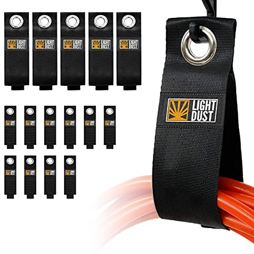 15PCS Heavy Duty Storage Straps Garage Organization Tool Organizers and Storage Fastening Straps Cord Wrap Keeper, Cable Straps for Cords, Hoses, Rope, RV, Boat, and Garage Storage and Organization